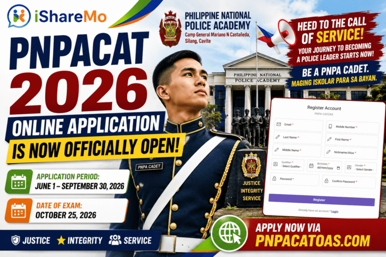 PNPA Cadet Admission Test 2026 Online Application Now Open